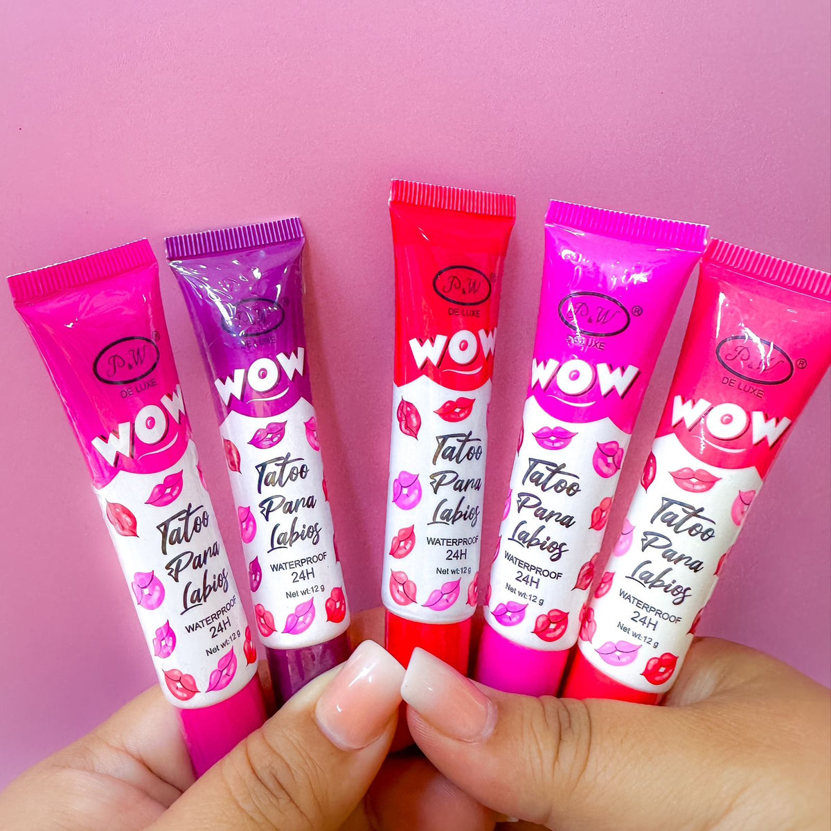 Set 5 labiales tattoo – Meow Shop Perú