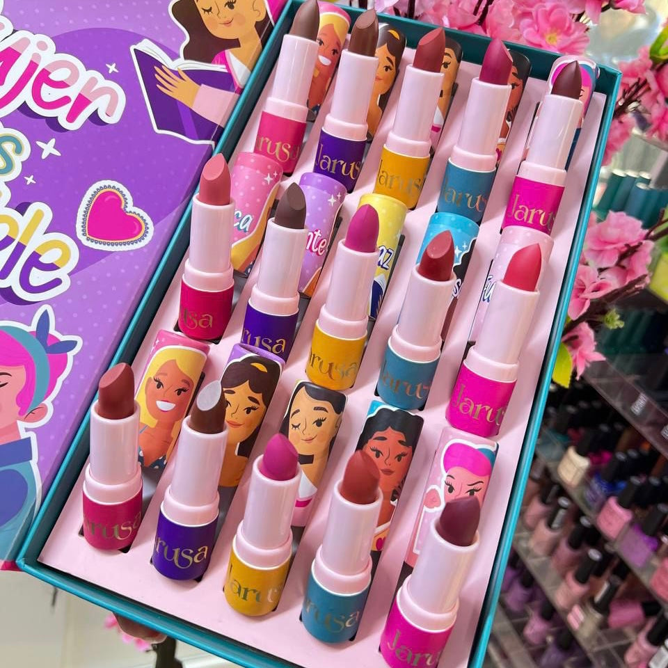 Set 15 labiales en barra – Meow Shop Perú